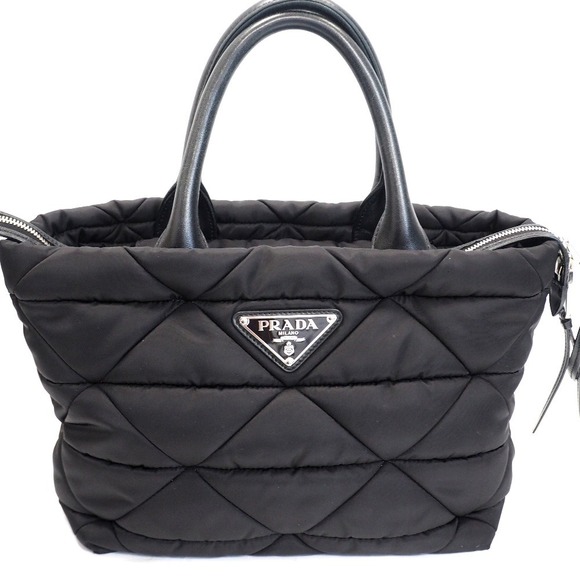 Prada | Bags | Prada Re Nylon Padded Tote Bag 2way Black | Poshmark